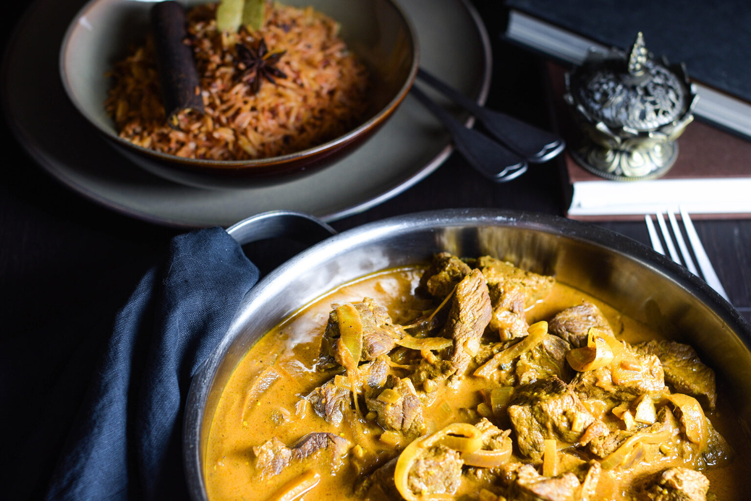 Indisch Vindaloo mit Pulao-Reis - Come On in My Kitchen