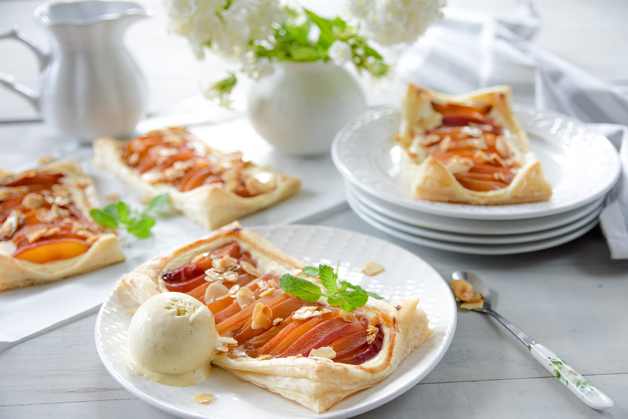 Cheesecake Pfirsich Plunder - Home and Herbs