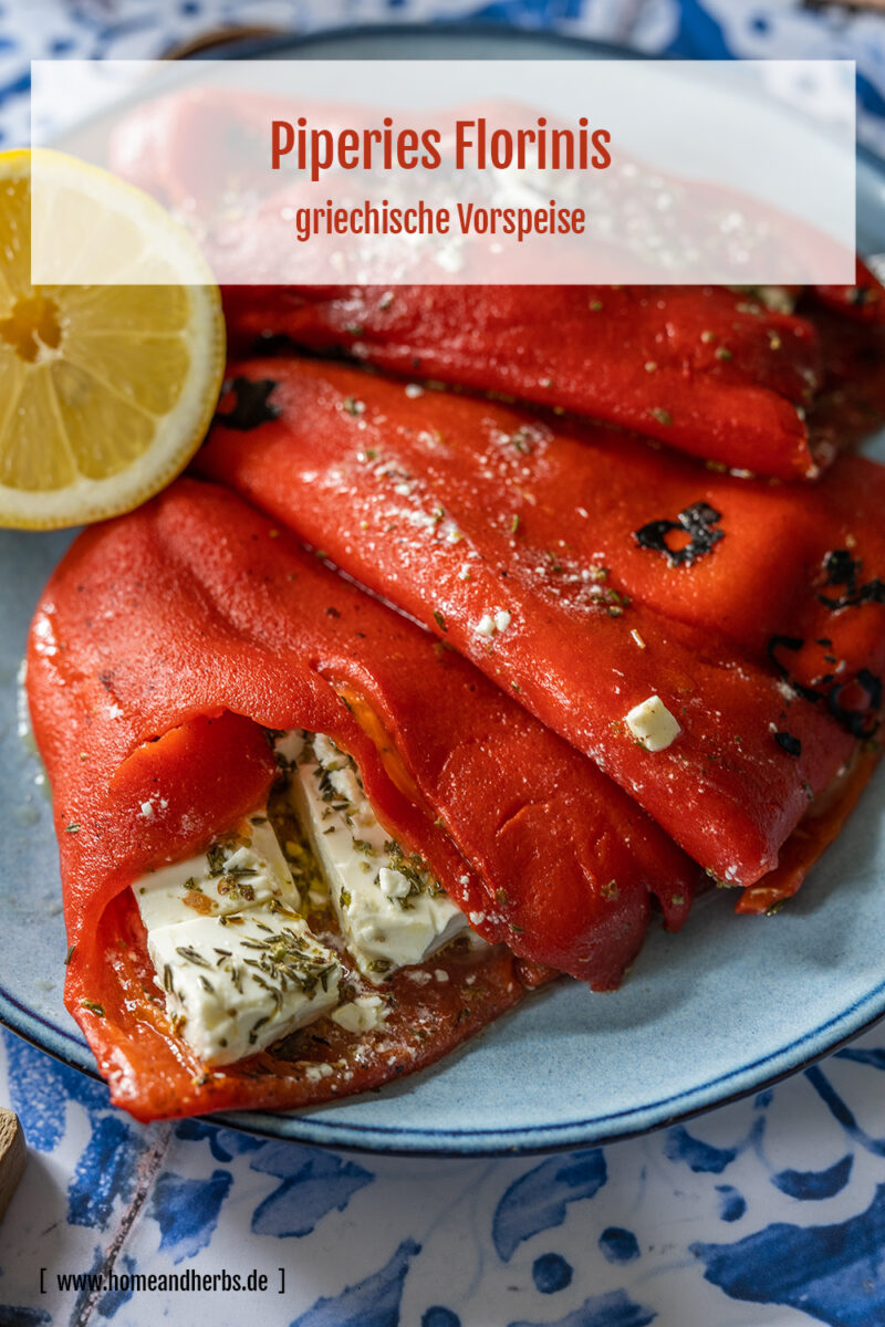 Piperies Florinis (griechische Vorspeise) - Home and Herbs